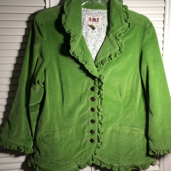 Amx | Jackets & Coats | Jacket 8 Amx Corduroy Lime Cute Spunky Jacket ...